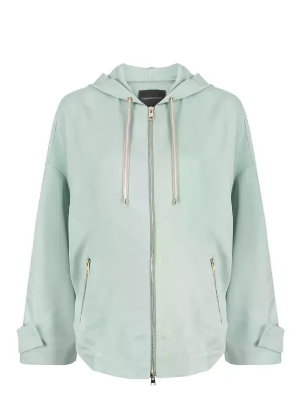 Lorena Antoniazzi Hooded Virgin Wool Blend Jacket - Green