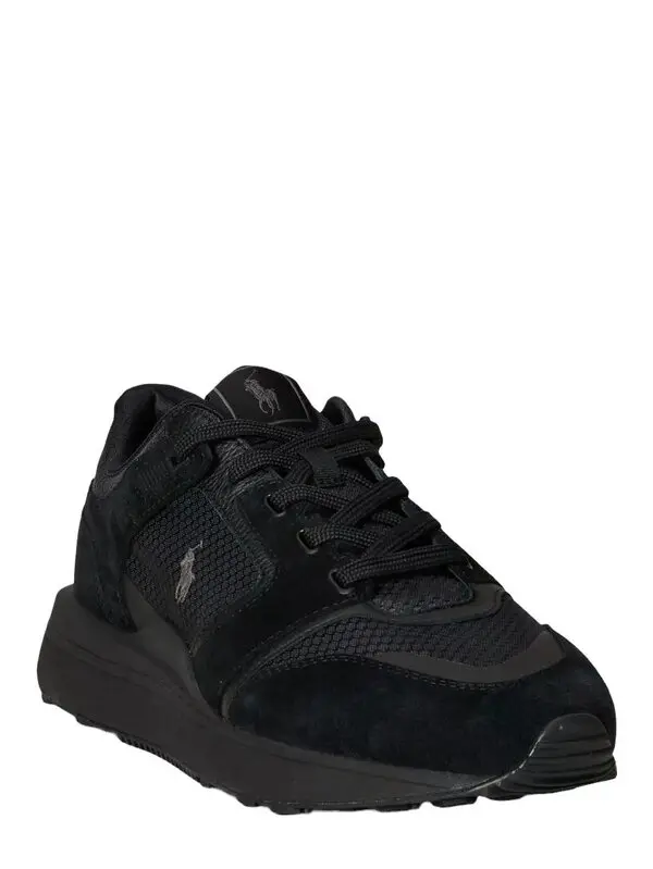 Polo Ralph Lauren Suede Lace-up Trainers - Black