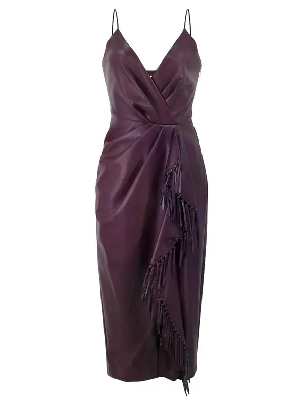 Simkhai Carlee Fringe-detailing Dress - Purple