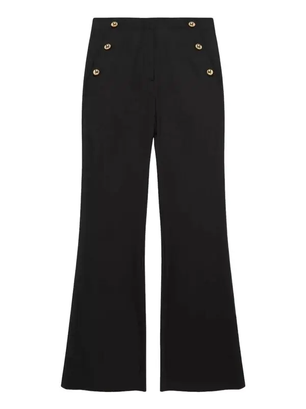 Simkhai Robin Button-embellishment Trousers - Black