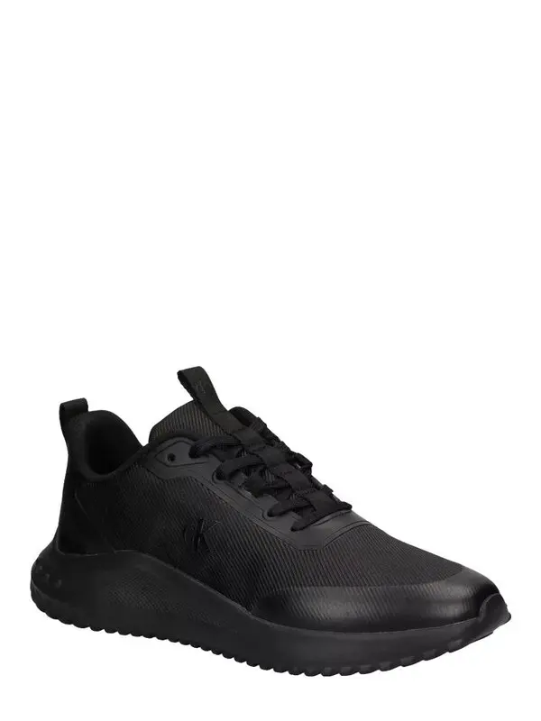 Calvin Klein Detail Lace-up Sneakers - Black