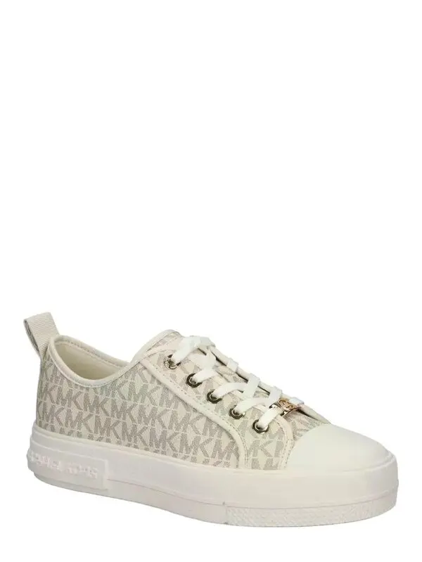Michael Kors Evy Logo-print Sneakers - Neutrals