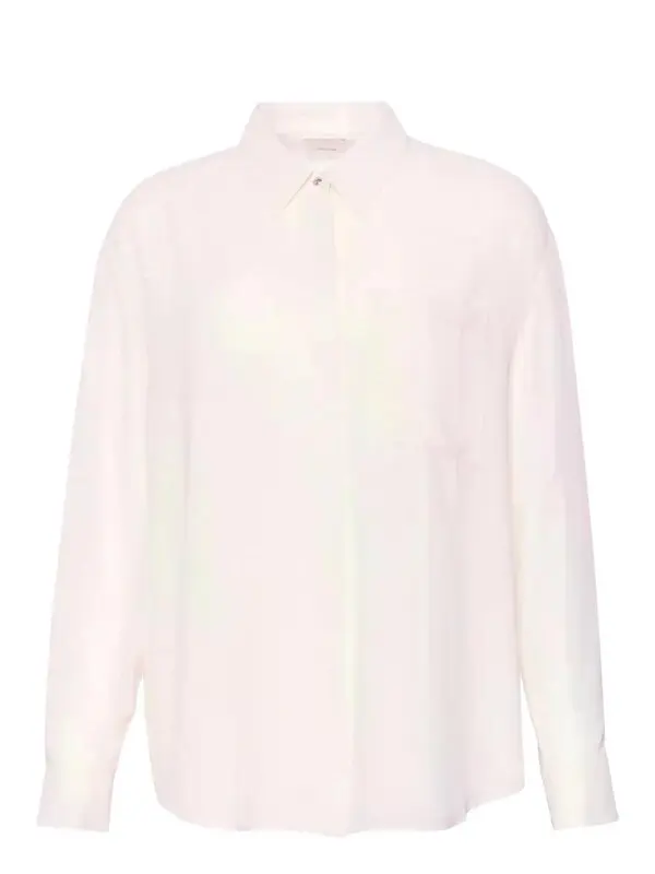 Calvin Klein Long-sleeve Shirt With Chest Pocket - Neutrals