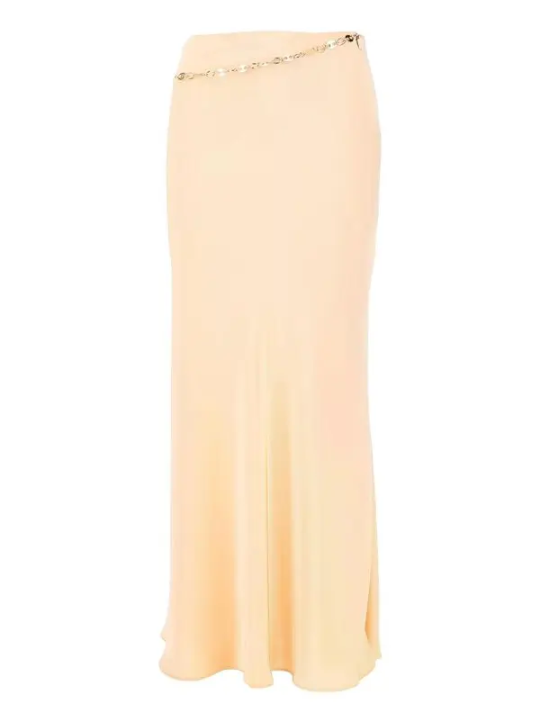 Rabanne Chain Detail Maxi Skirt - Neutrals