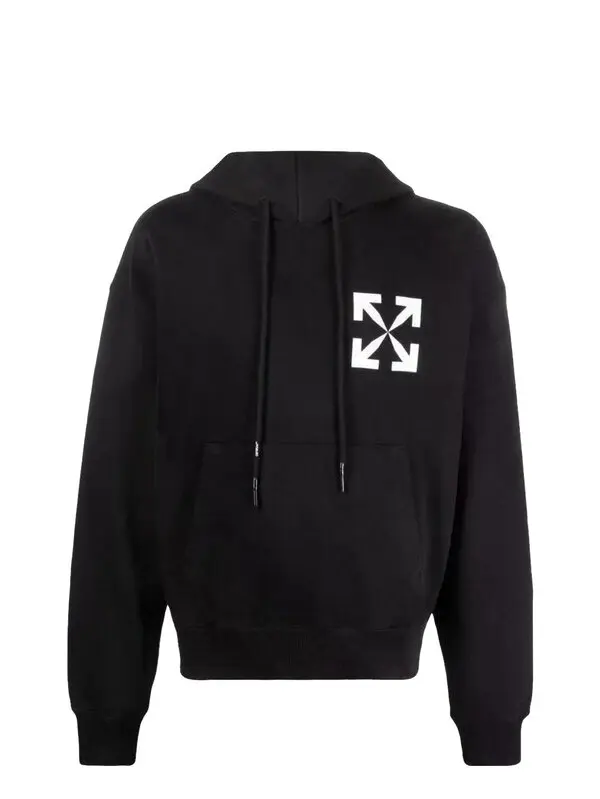 Off-White Single Aarow Over Hoodie - Black