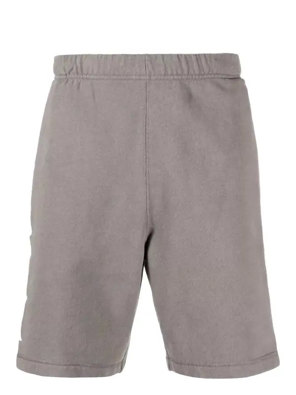 Heron Preston Logo Print Track Shorts - Grey