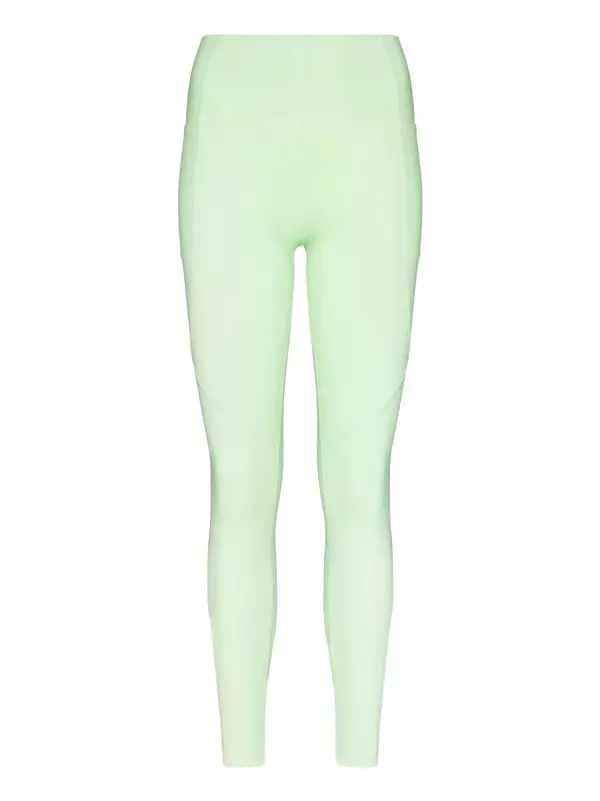 Y3 Panelled Logo Leggings - Green
