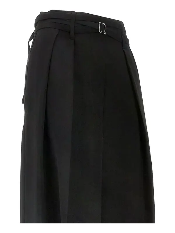 Sportmax Buckle-detail Trousers - Blue
