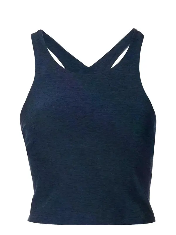 Beyond Yoga Focus Cropped Racerback Tank - Blue