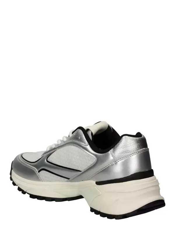 Calvin Klein Detail Lace-up Sneakers - Silver