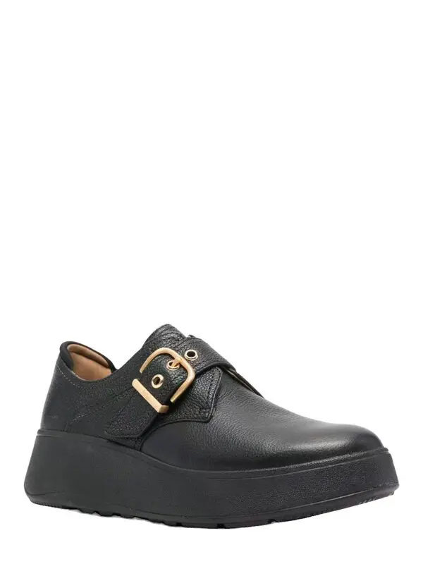 Fitflop Buckle-strap Platform Oxford Shoes - Black