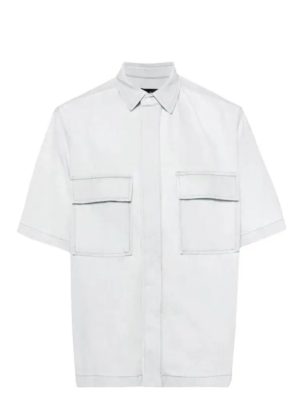 IRO PARIS Short-sleeve Denim Shirt - Grey