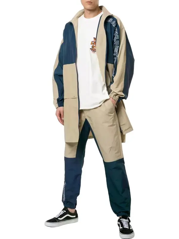 JOHNUNDERCOVER Two Tone Panelled Jacket - Neutrals