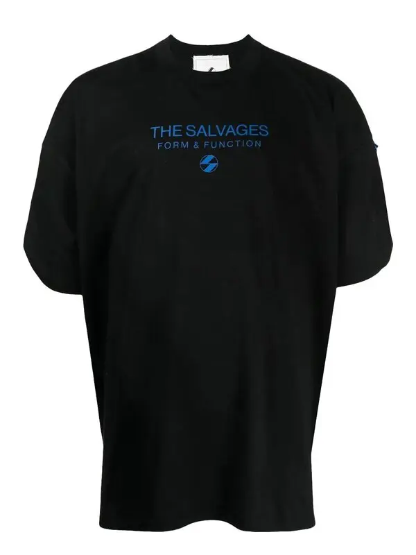 THE SALVAGES Cotton Short-sleeve T-shirt - Black
