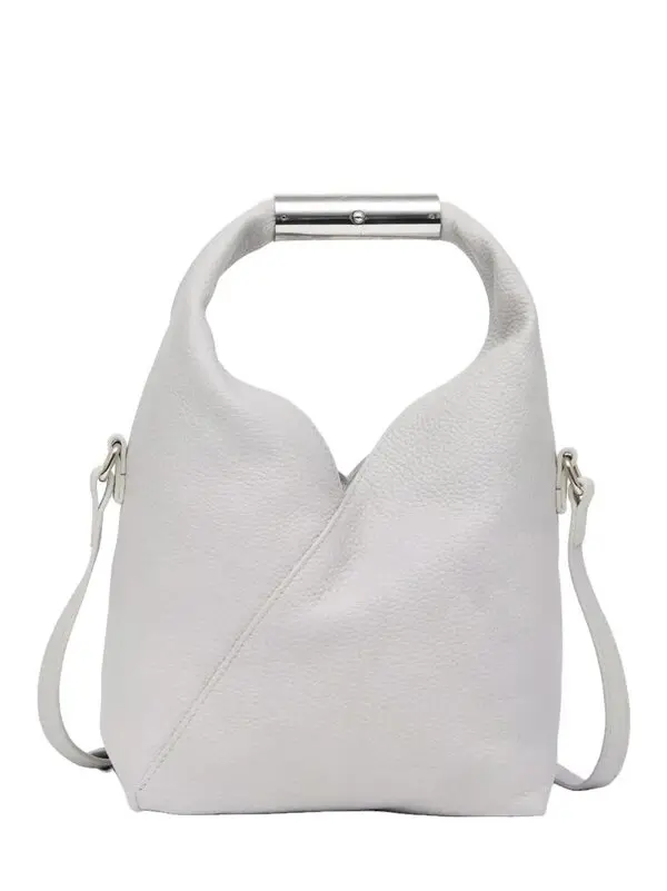 MAISON MARGIELA Small Japanese Bag With Metallic Top Handle - Grey