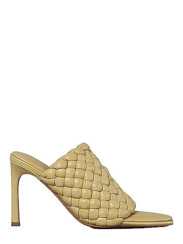 Bottega Veneta Padded Leather Sandals - Tapioca