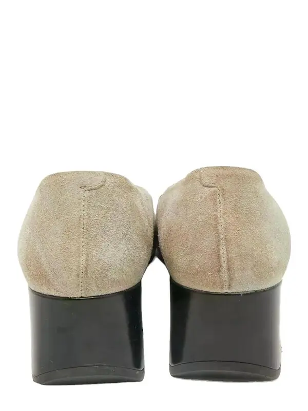 TOD'S Double T Suede Pumps - Neutrals