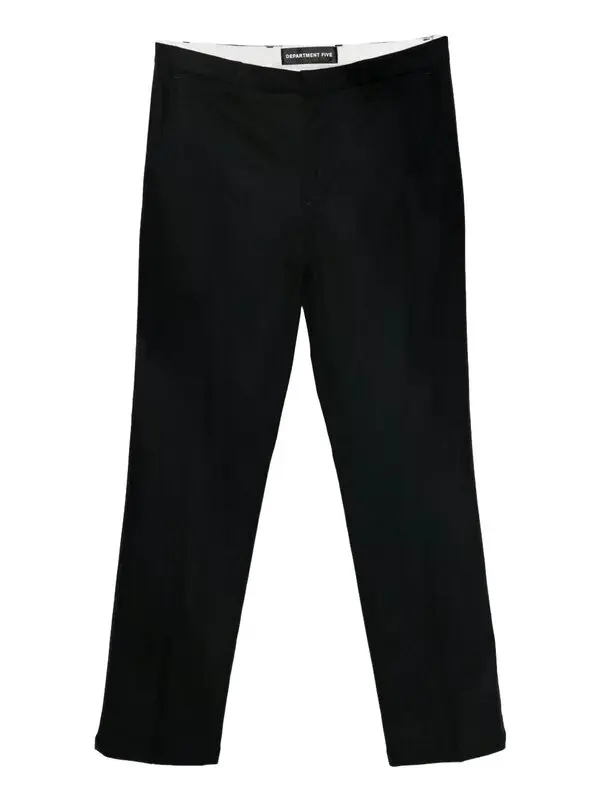 DEPARTMENT 5 Tailored Straight Leg Trousers - Blue