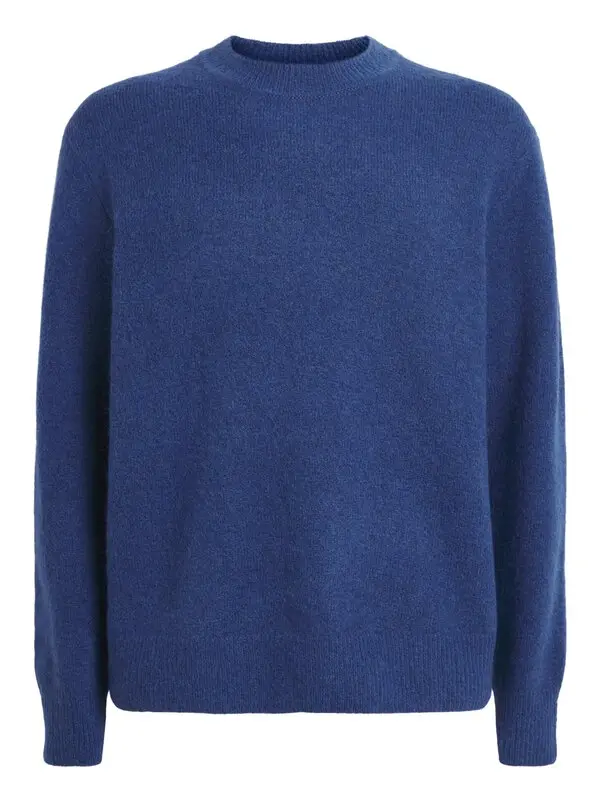 WAX LONDON Wool-mohair Blend Relaxed Fit Sweater - Blue