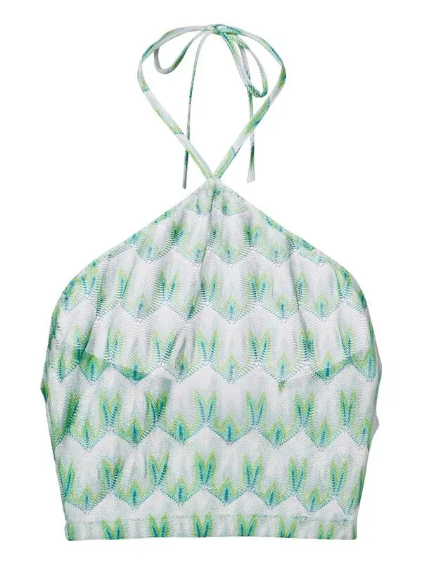 Missoni Halterneck Crop Top - Multicoloured