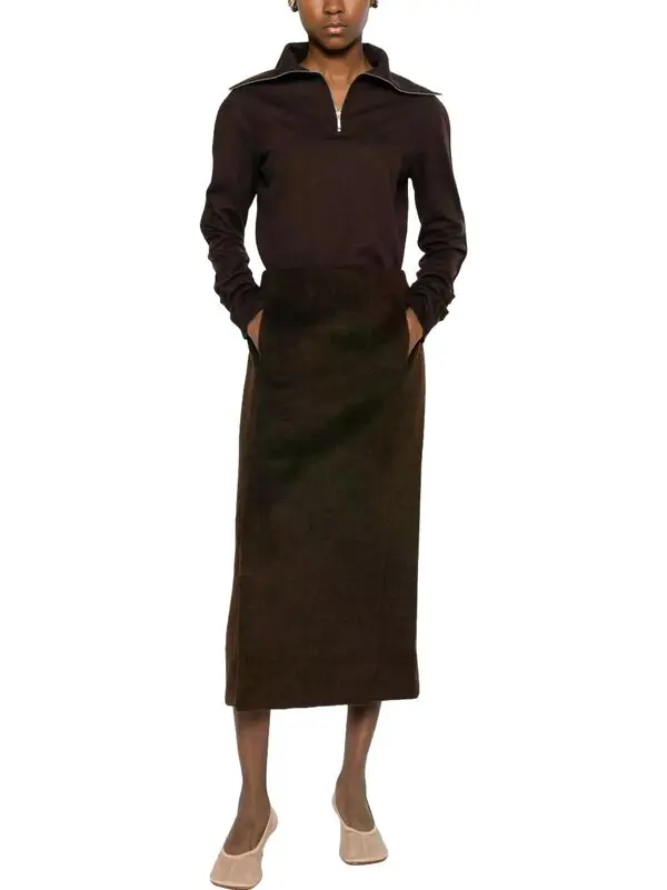 ENTIRE STUDIOS Half-zip Sweatshirt - Brown