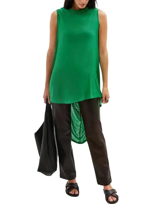 MARCELLA Sleeveless Cowl Neck Top - Green
