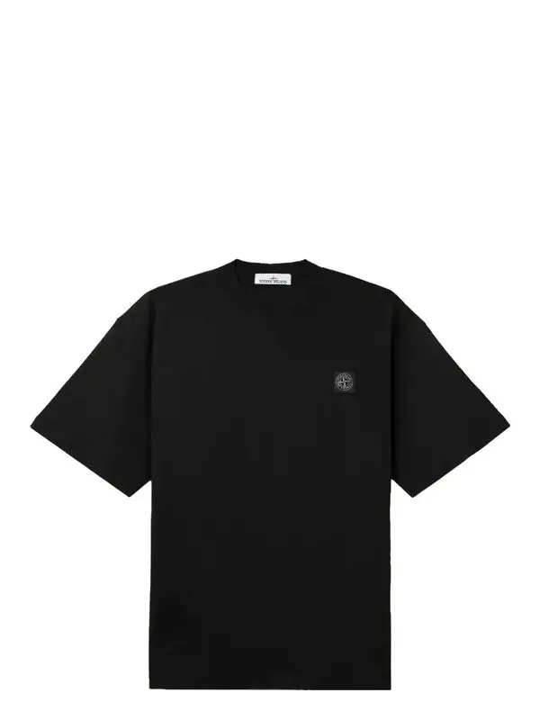 Stone Island Logo-patch T-shirt - Black