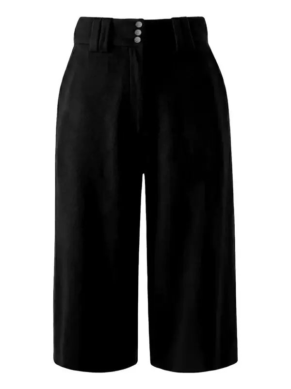 VESTIAIRE D'UN OISEAU LIBRE Tailored Button-up Trousers - Black
