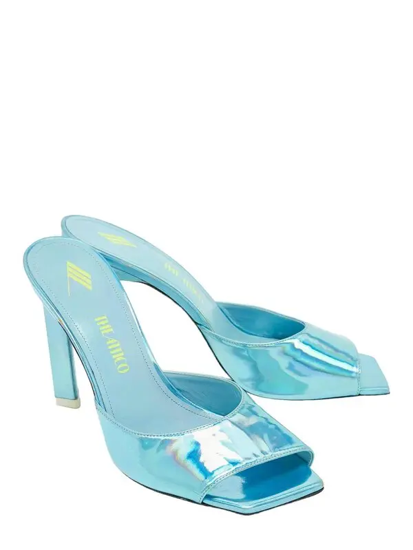 Attico 115mm Devon Leather Mules - Blue