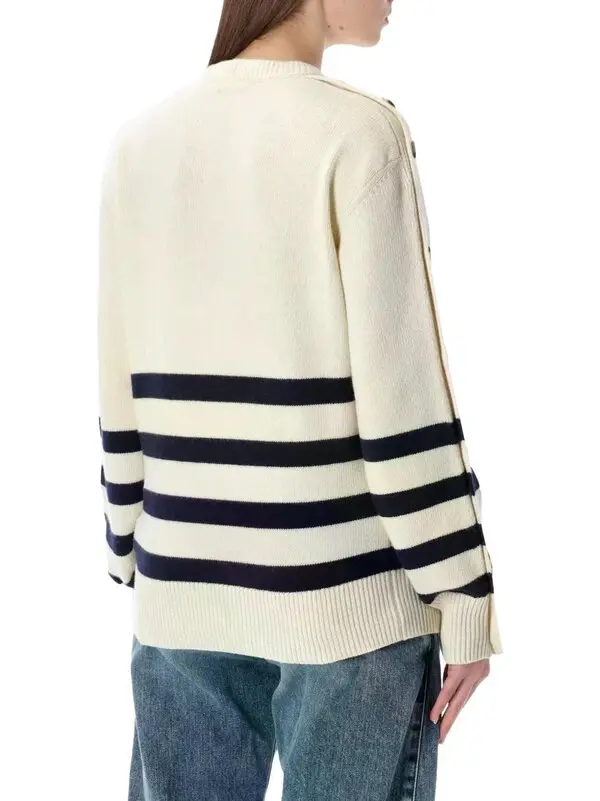 JW Anderson Striped Knit Sweater - Neutrals