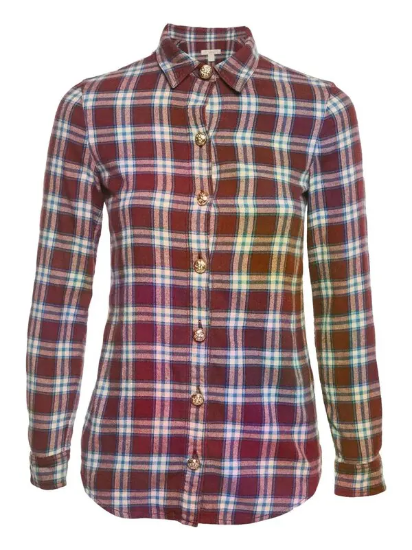 Burberry Check Pattern Shirt - Red