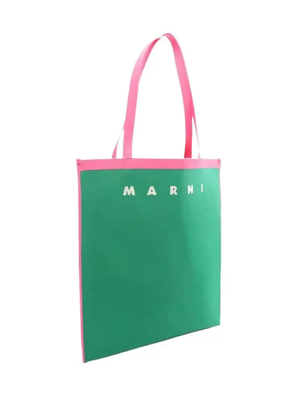 Marni Logo-detail Tote Bag - Green