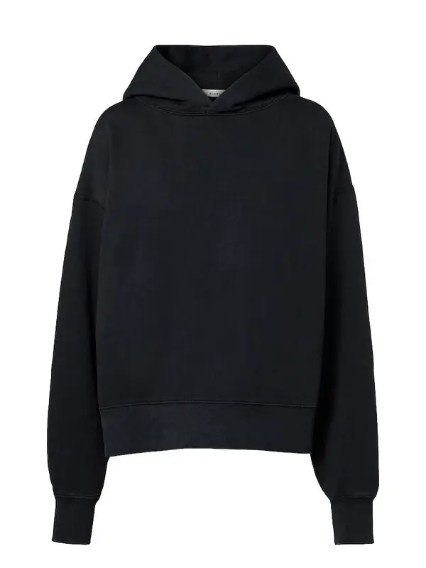 SLVRLAKE Relaxed Cotton Jersey Hoodie - Black