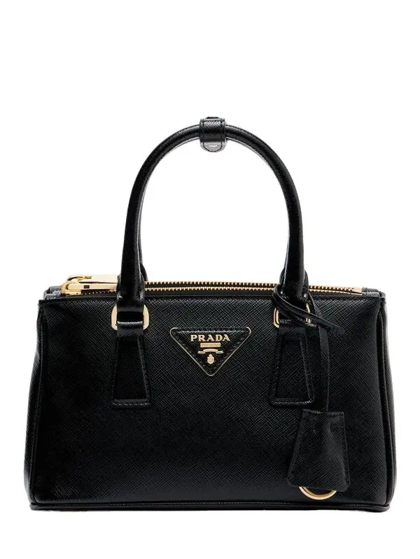 Prada Galleria Leather Top-handle Bag - Black