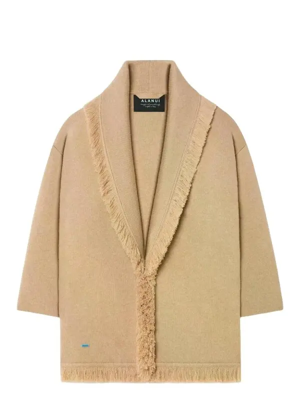 Alanui Fringed Finest Coat - Neutrals