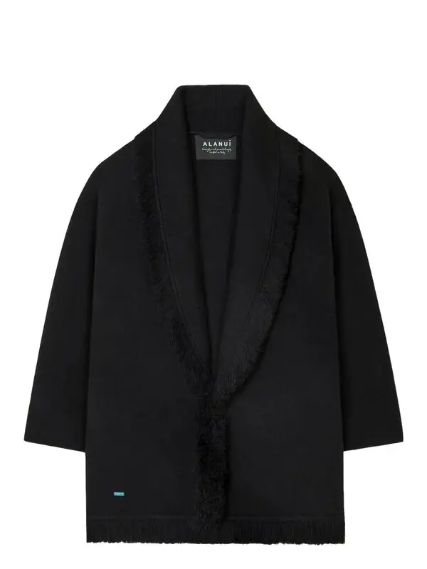 Alanui Fringed Finest Coat - Black
