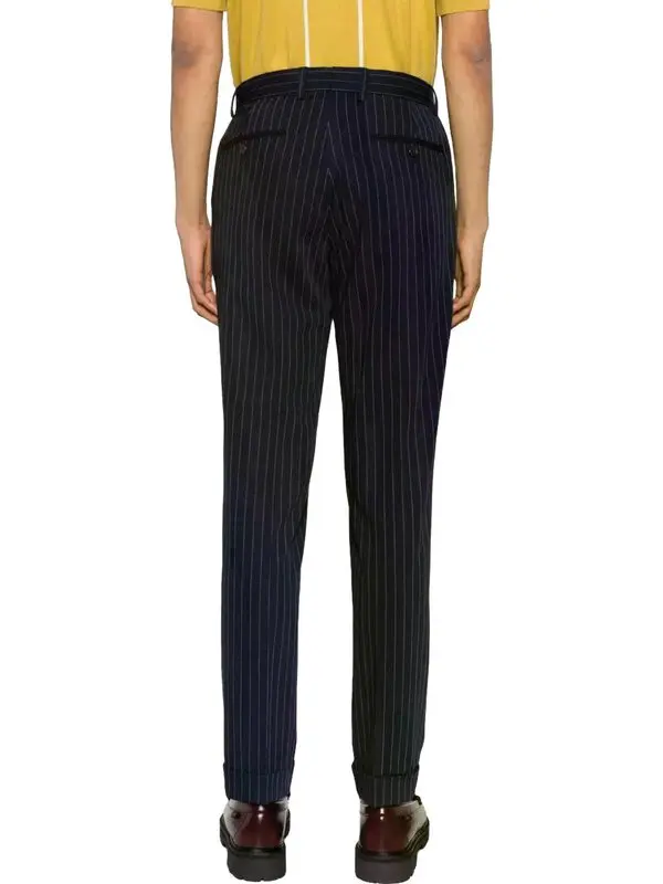Polo Ralph Lauren Pinstripe Slim-leg Tailored Trousers - Blue
