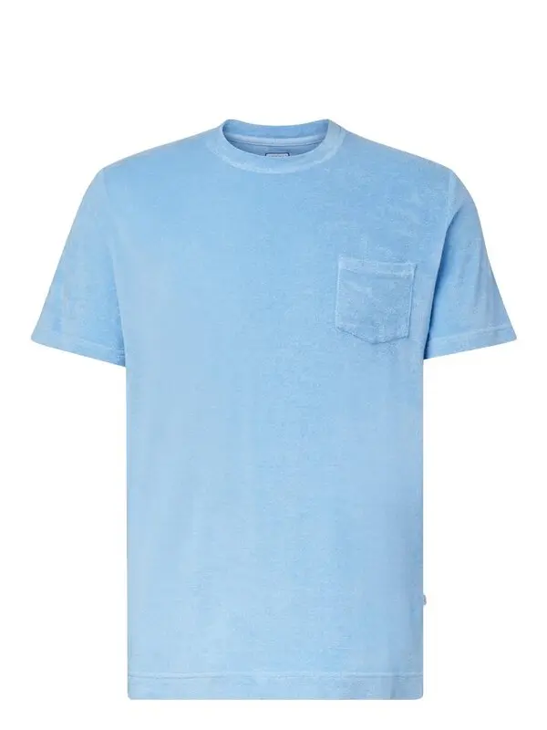 Fedeli Cotton Terry T-shirt - Blue