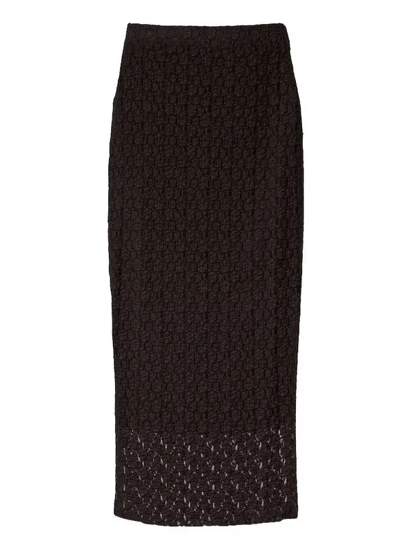 Velvet By Graham & Spencer Mia Lace Midi Skirt - Brown