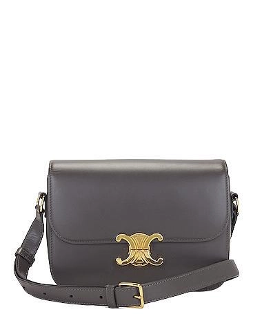 Celine Triomphe Shoulder Bag - Grey
