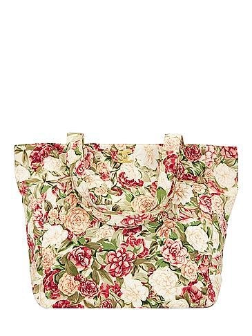 Chanel Cc Flower Mark Quilted Tote Bag - Multi