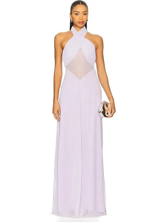 Misha Collection The Pippa Braid Dress - Purple