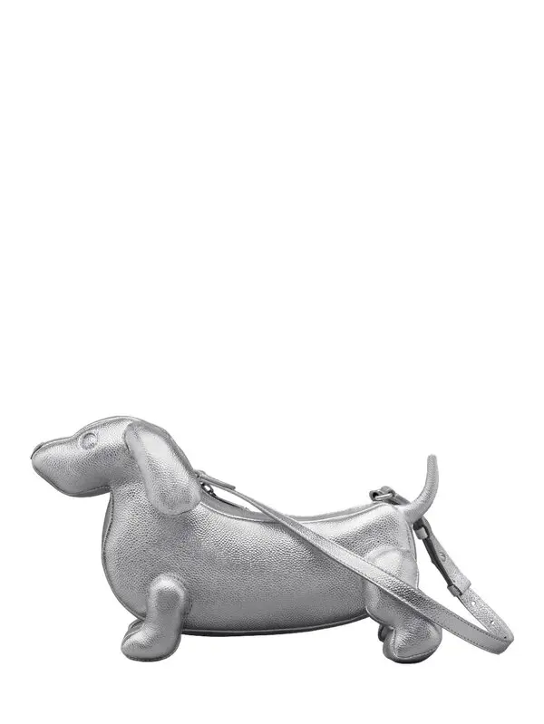 Thom Browne Hector Dog Shoulder Bag - Silver
