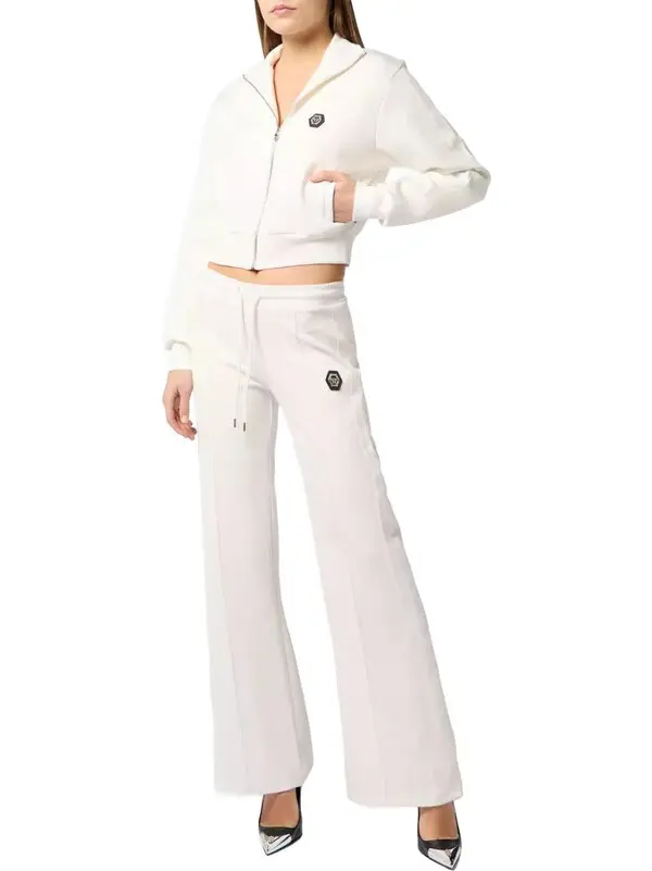 Philipp Plein Zipped Sweatshirt - White