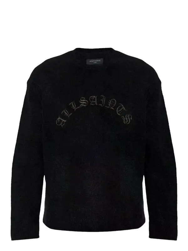 ALLSAINTS Curv Embroidered Sweater - Black