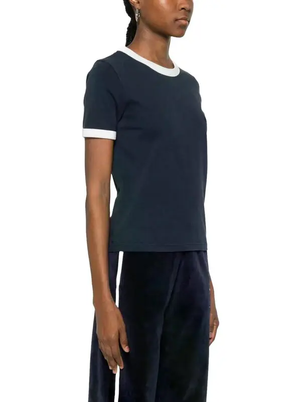 A.p.c. Contrasting Trims T-shirt - Blue