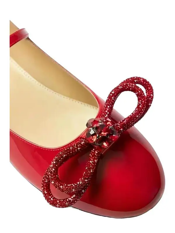 Mach & Mach Embellished Ballet Flats - Red