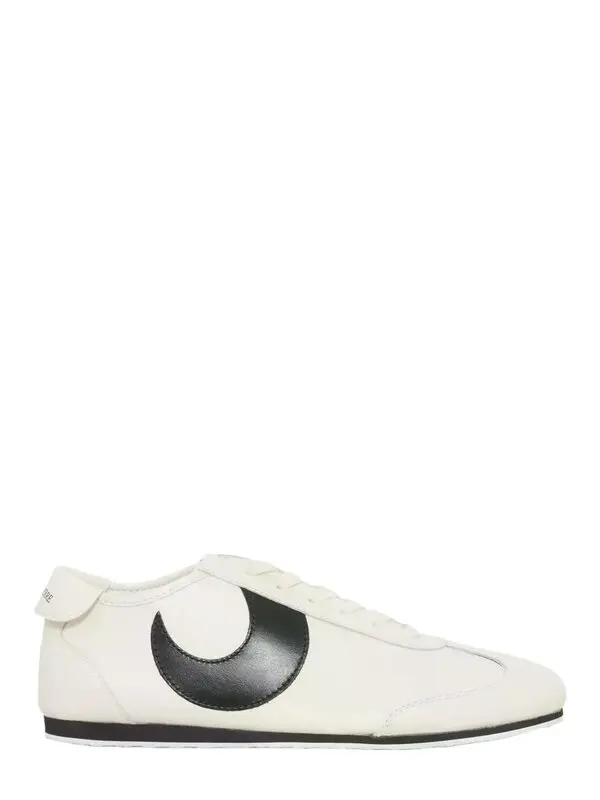 MARINE SERRE Ms Astra Matte Leather Sneakers - Neutrals