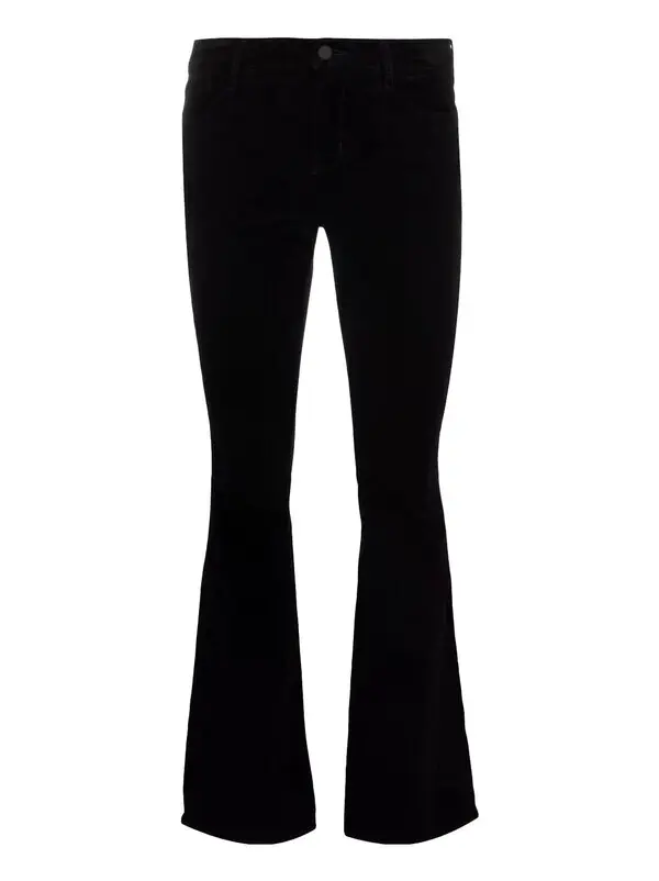 L'Agence Bootcut Slim-fit Trousers - Black