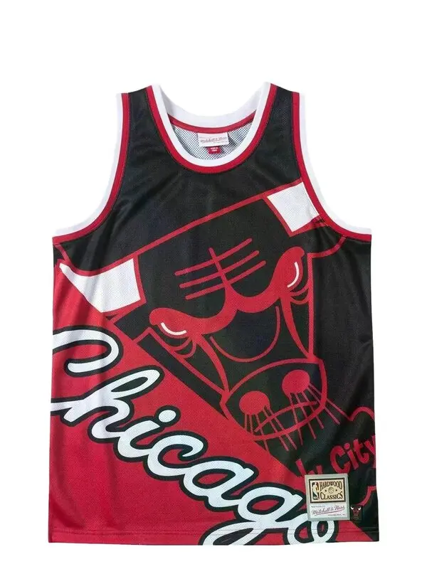 Mitchell & Ness Chicago Bulls Graphic Print Tank Top - Black